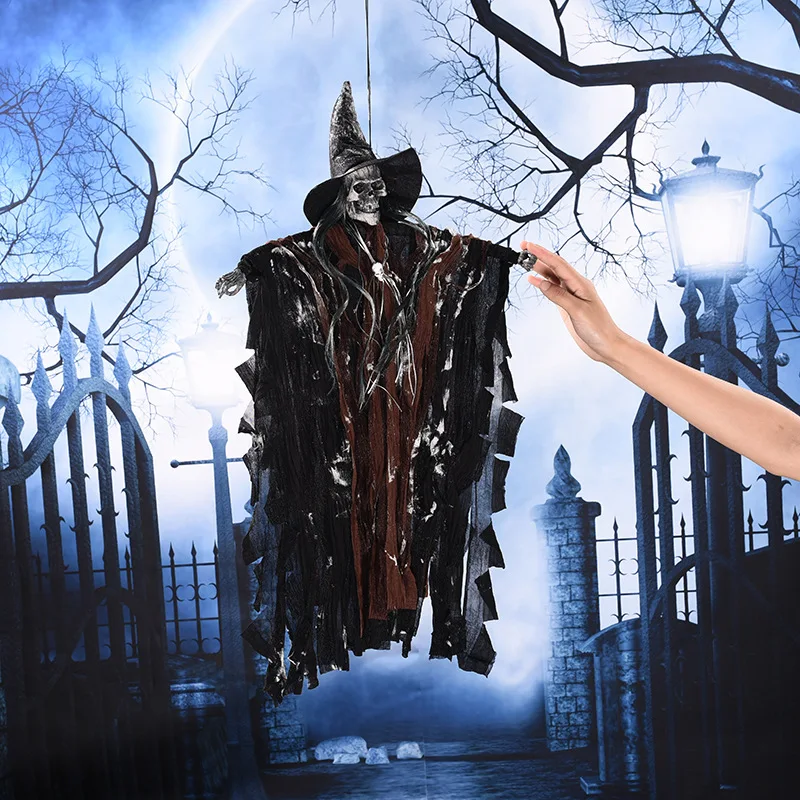 Halloween-Decorations-Skeleton-Ghost-Electric-Toy-Glowing-Creepy-Zombie ...