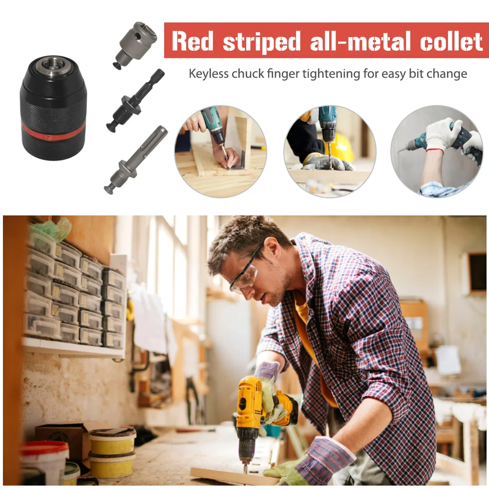 Metal-Electric-Drill-Bits-Collet-Quick-Change-Converter-1-5-13mm-Mini ...