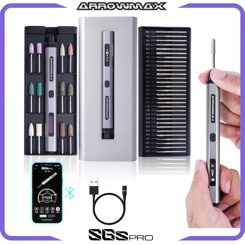ARROWMAX-Bluetooth-Electric-Engraving-Pen-Cordless-Rotary-Tools-Mini ...