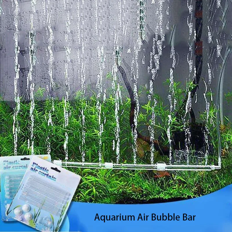 Spliceable-60cm-Aquarium-Air-Stone-Bubble-Bar-Wall-Curtain-Tube-Hose ...