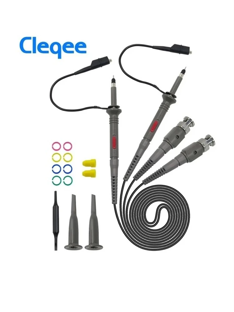 P6100-2PCS-Oscilloscope-Probe-Kit-DC-100MHz-Scope-Clip-Test-Probe ...