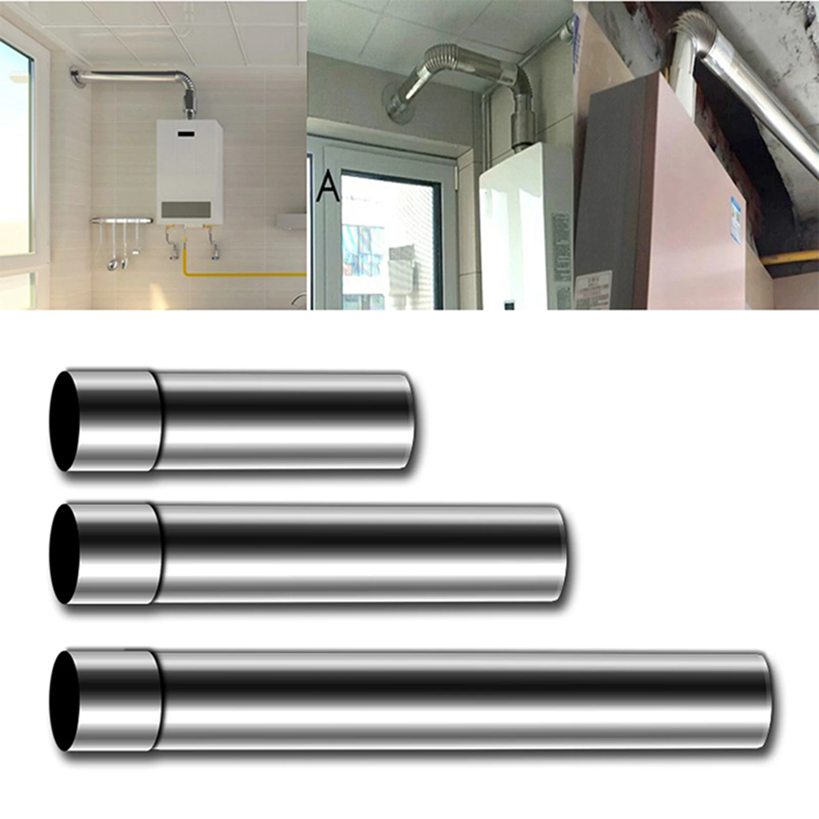 Stove-Pipes-Chimney-Stainless-Steel-Furnace-Flue-Extension-Tube-Fire ...