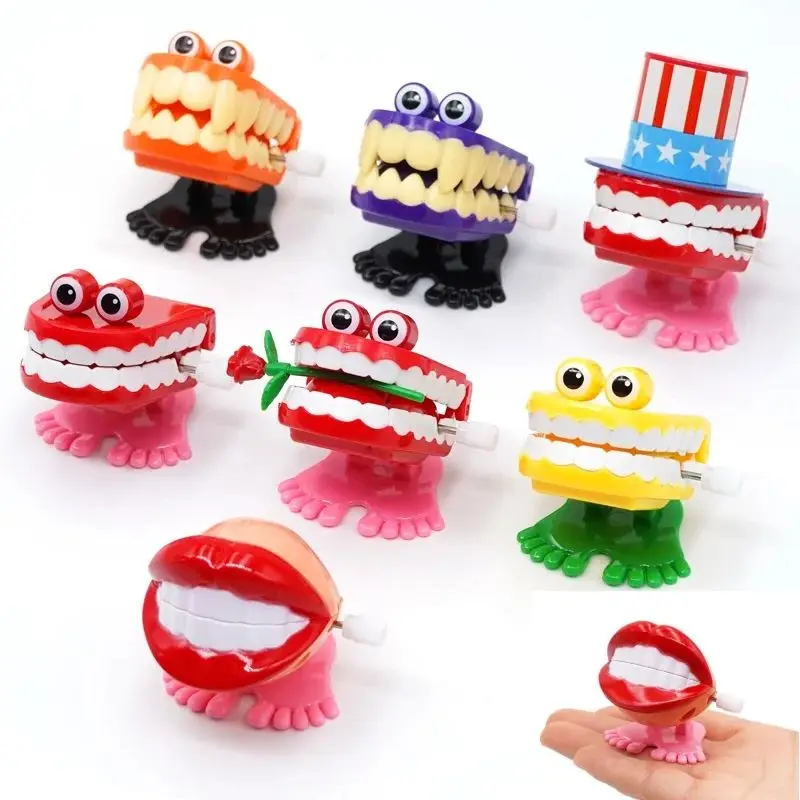 Jumping Teeth Gift Novelty Clock Toy Fun Christmas Halloween Children's ...