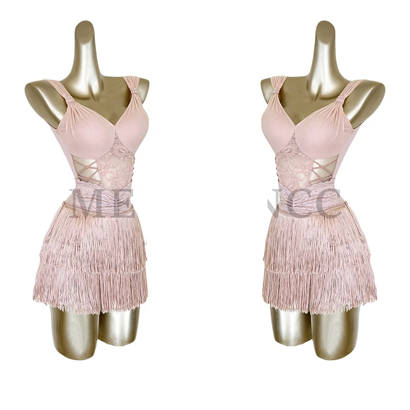 2024-New-Latin-Dance-Costumes-For-Women-Sexy-Lace-Bodysuit-Tassels ...