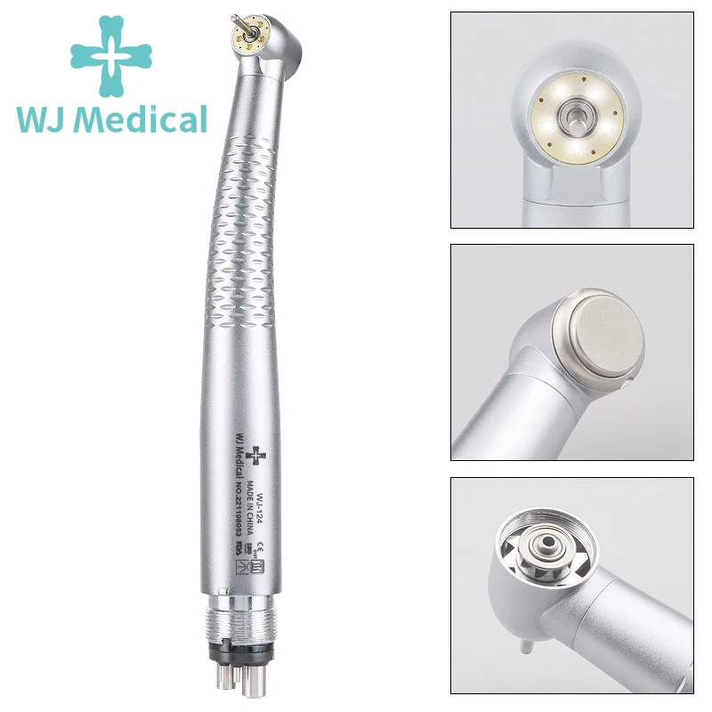 Turbina de aire de alta velocidad para dentistas, Rotor de rodamiento de cerámica, 5 LED, puntas ...