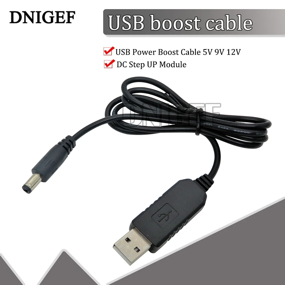 USB Power Boost Cable 5V 9V 12V DC Step UP Module USB Converter Adapter ...