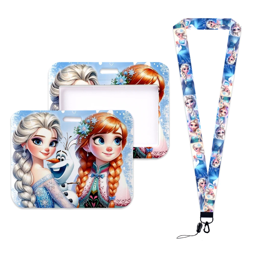 Disney-Princess-Elsa-Anna-Work-Card-Holder-Work-Permit-Name-Badge-with ...