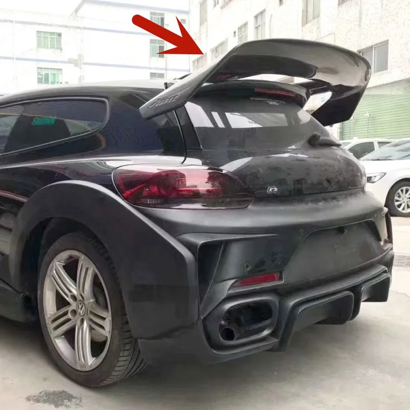 Spoiler-For-Volkswagen-VW-Scirocco-Car-Rear-Roof-Lip-Spoiler-ABS-Carbon ...