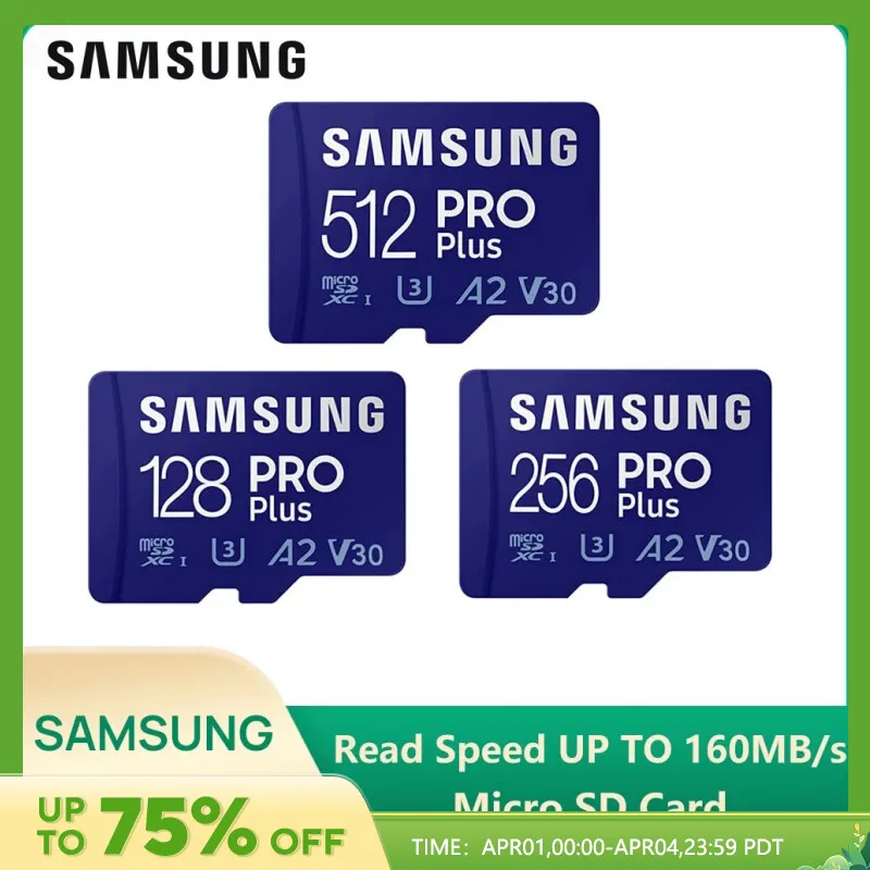 SAMSUNG-PRO-Plus-Micro-SD-Card-Memory-Card-128GB-256GB-512GB-160MB-s ...