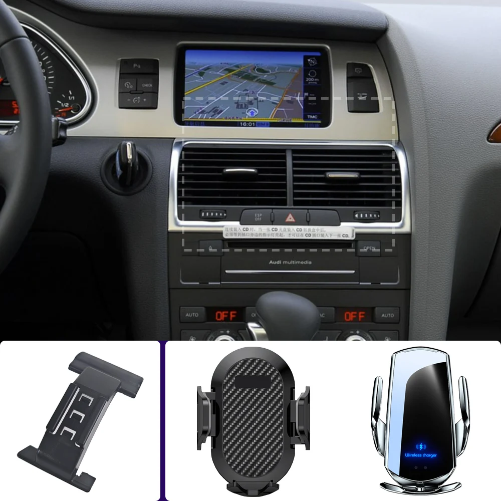 Car-Phone-Holder-For-AUDI-Q7-2006-2007-2008-2009-2010-2011-2015-Mobile ...