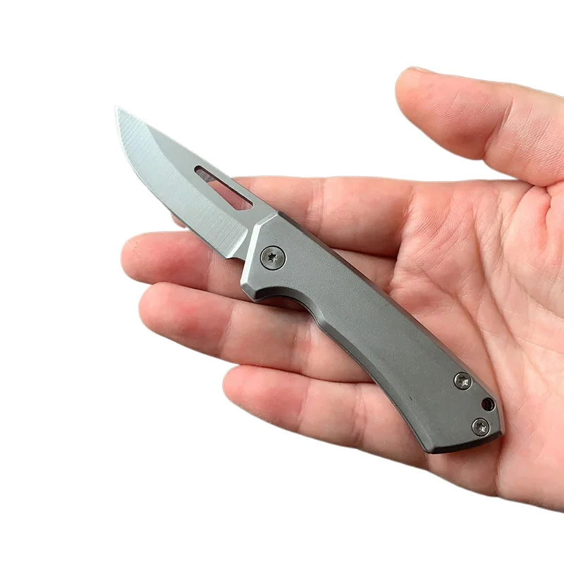 All-Stainless-Steel-Sharp-Small-Pocket-Folding-Blade-Knife-Outdoor ...