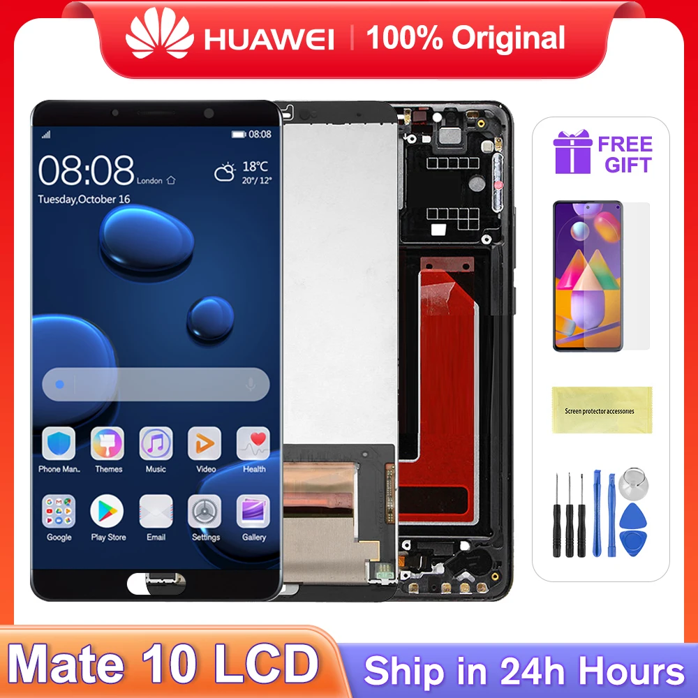5.9” 100% Original Lcd For Huawei Mate 10 LCD Display Touch Screen Panel Replacement For Huawei ...
