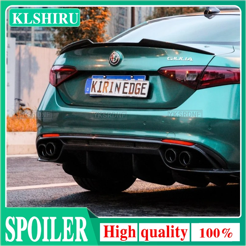 Carbon Fiber / Frp Rear Trunk Spoiler Boot Lip Wing Spoiler For Alfa ...