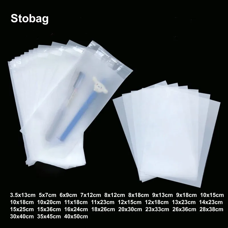 StoBag-CPE-Frosted-Bag-Blank-Top-Open-Self-Adhesive-Sealed-Clear-Small-Phone-Case-Package ...