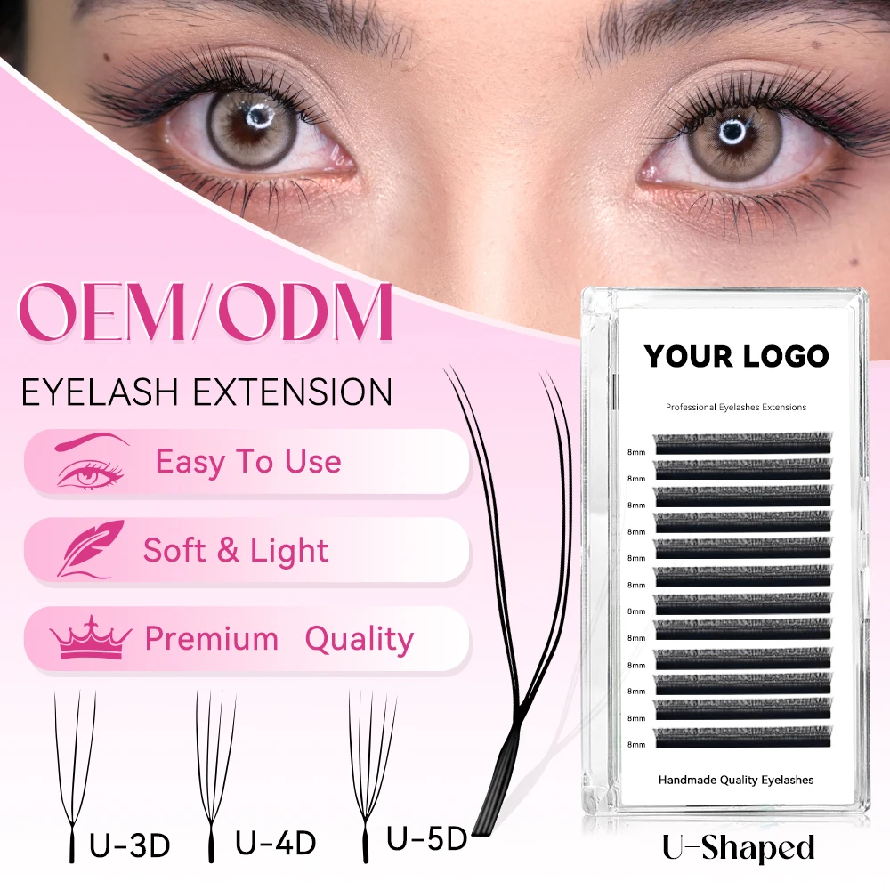 Yelix U Shaped YY 3D 4D 5D Eyelash Extension Customized Lashes Private ...