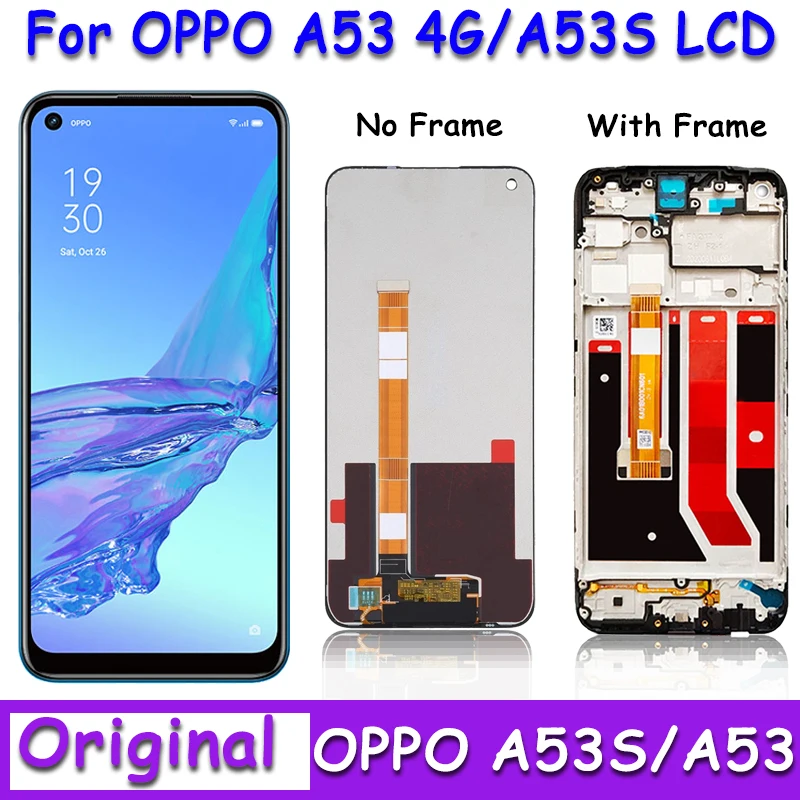 Original For Oppo A53s 4G CPH2139 LCD Display Touch Screen Digitizer Assembly Replacement For ...