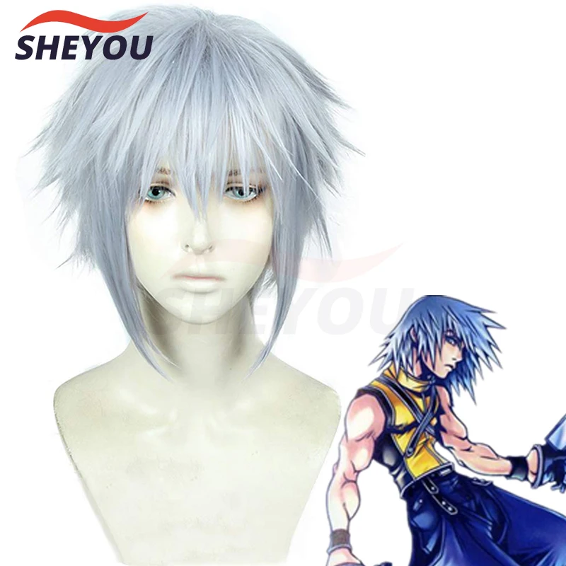 Dropshipping Copilot - Riku Cosplay Wig Game KINGDOM HEARTS 3 Gray ...