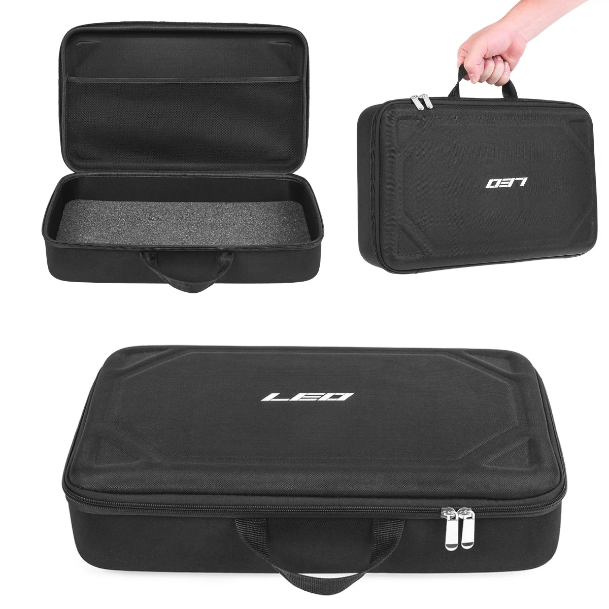 600d Nylon 41cm Eva Hard Shell Fishing Box Bag Fish Hook Container ...