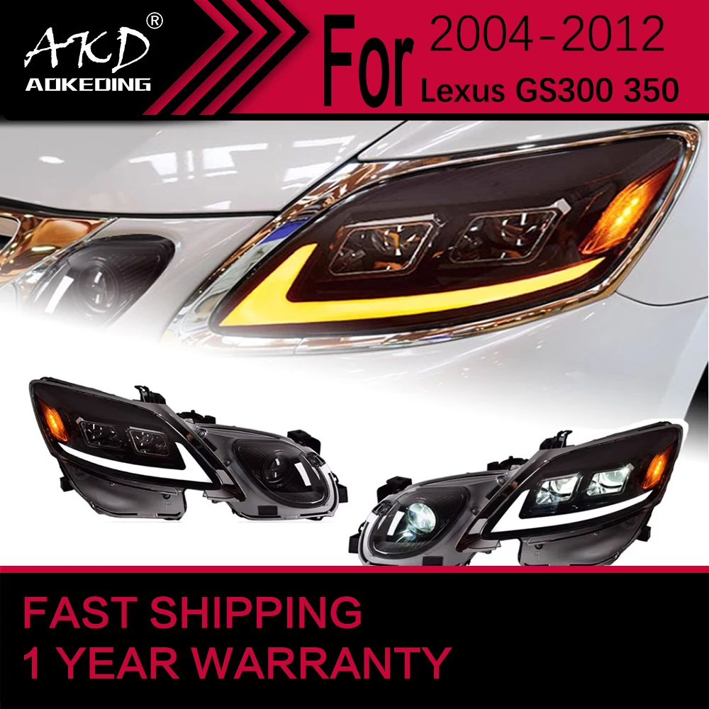 Car-Lights-for-Lexus-GS-LED-Headlight-2004-2012-GS300-GS350-Head-Lamp ...