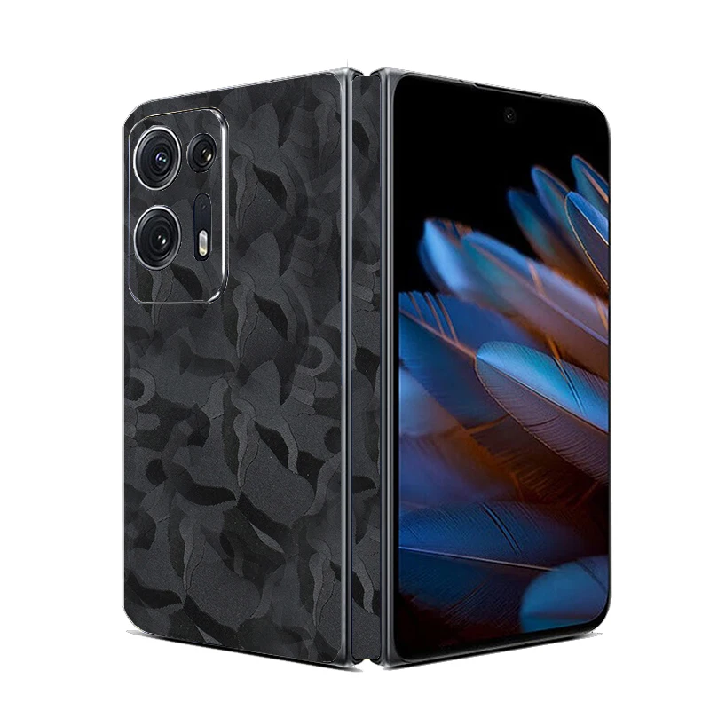 3D-Black-Camo-Anti-Scratch-Phone-Sticker-For-OPPO-Find-N3-N2-N-Back ...