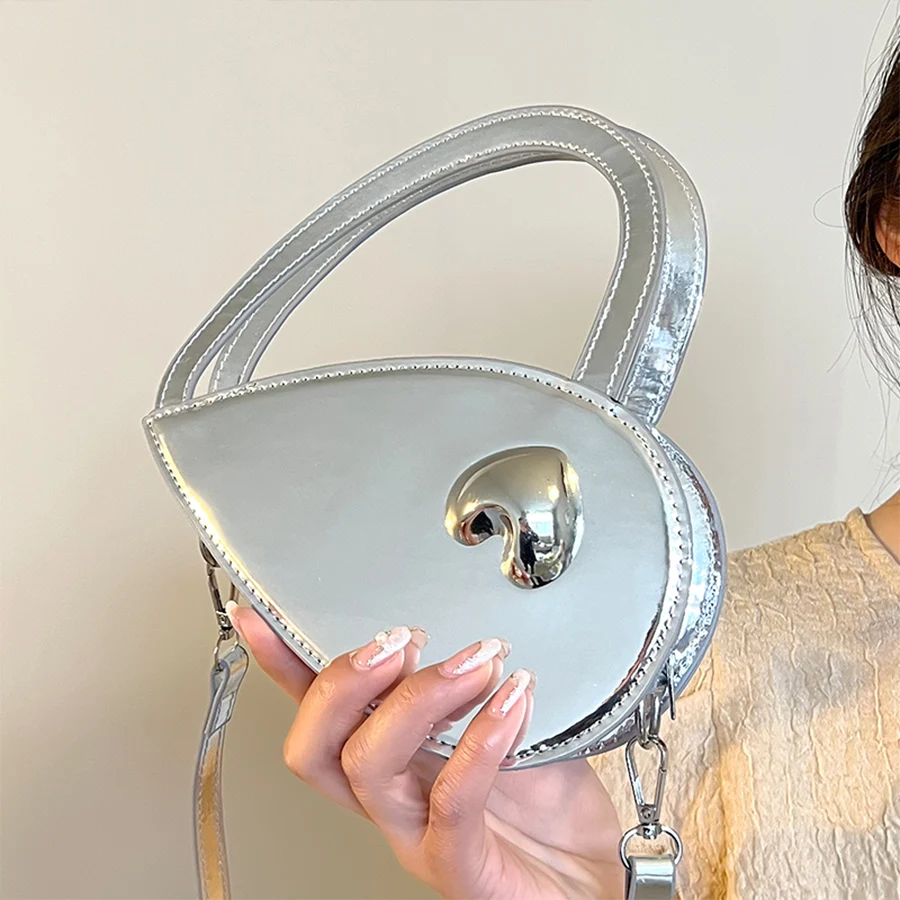 New Creative Funny Love Shape Shoulder Bag for Women Mini Cartoon ...