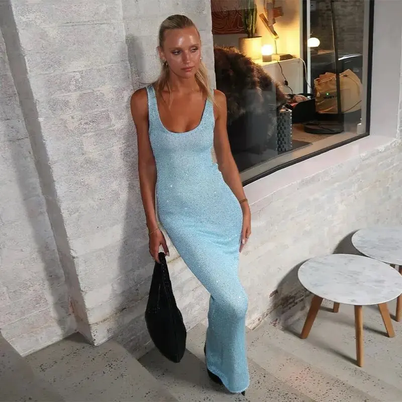 Tossy-Sequin-Slim-Scoop-Neck-Maxi-Dress-Female-Backless-Glitter-See ...