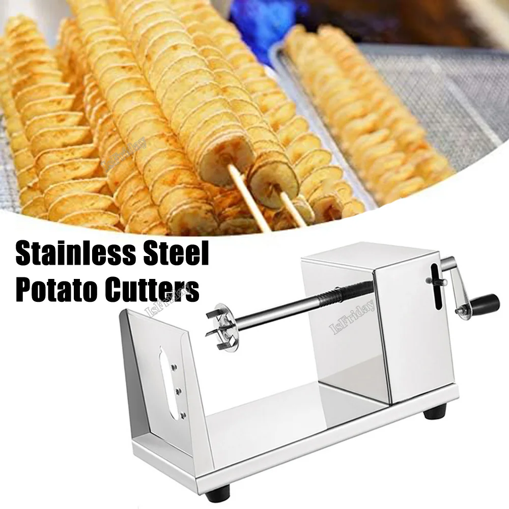 Stainless-Steel-Potato-Cutters-Manual-Tornado-Potatoes-Machine-Non-Slip ...
