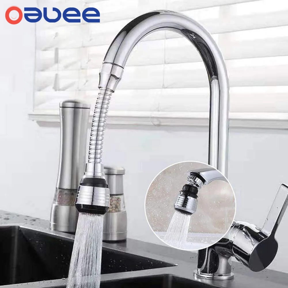 Oauee 360 Degree Swivel Kitchen Faucet Aerator Adjustable Dual Mode ...