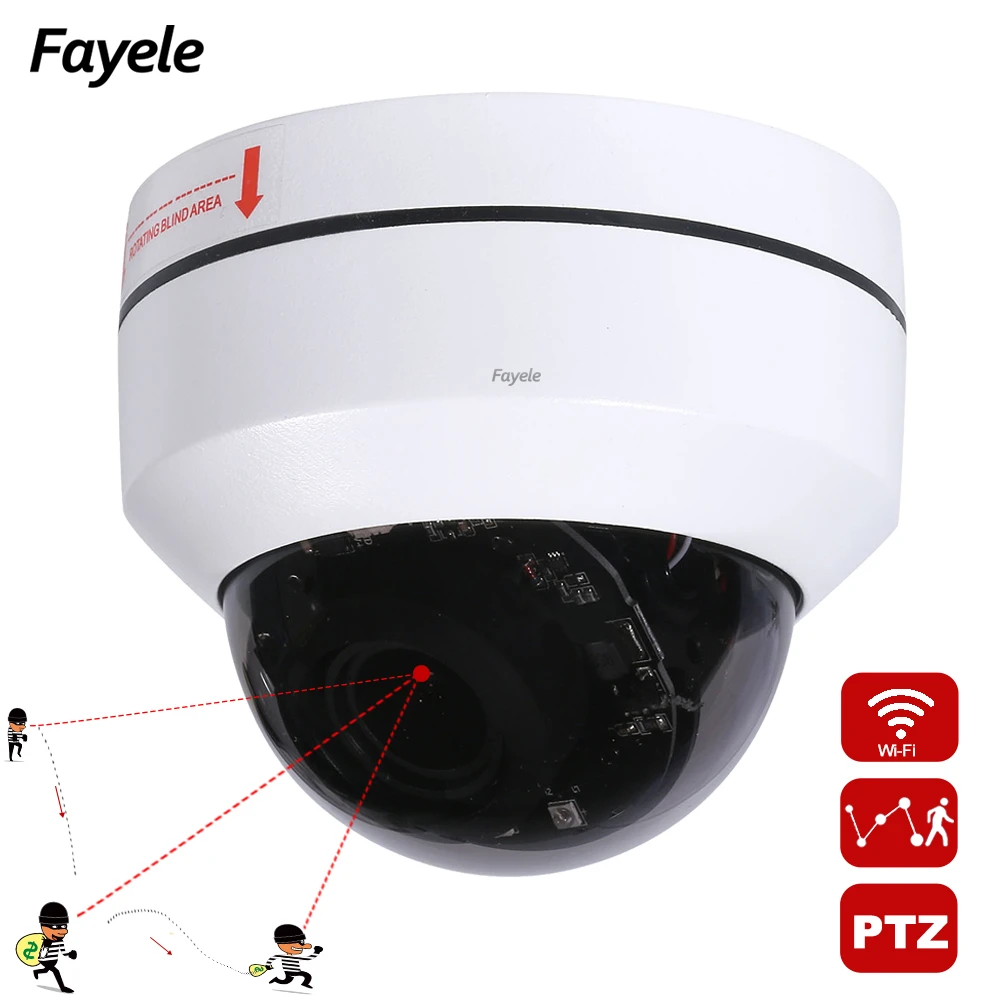 Home Security Humanoid Auto Tracking Ir Dome Ptz Camera 4x Digital Zoom ...
