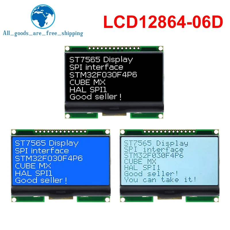 TZT Lcd12864 12864 06D, 12864, LCD Module, COG, With Chinese Font, Dot Matrix Screen, SPI ...