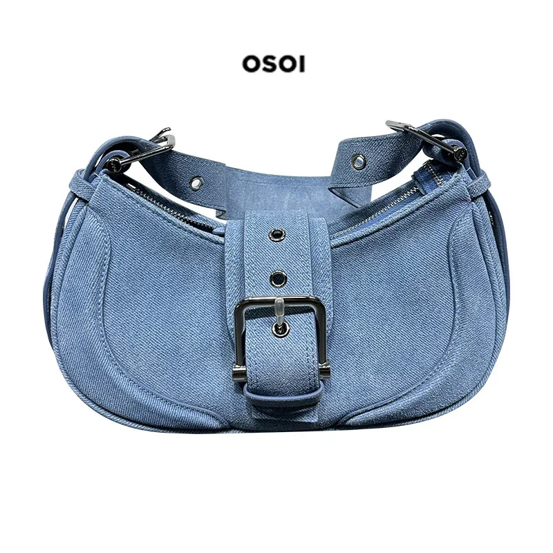 OSOI-Toni-Hobo-Bag-Niche-Denim-Bag-Advanced-Underarm-Bags-Multi ...