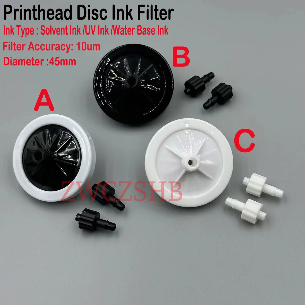 10PCS-UV-Solvent-Printer-Disc-Ink-Filter-10Um-45mm-Filter-For-Epson-DX5 ...
