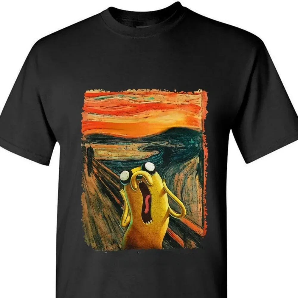 Funny-Jake-Scream-T-shirt-Adventure-Time-Graphic-T-Shirts-Fashion ...