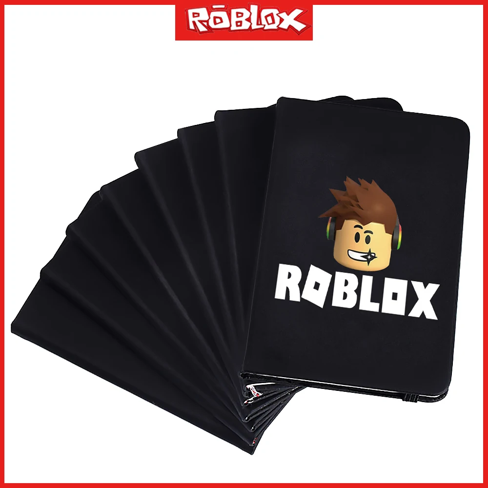 2023-Roblox-New-Cartoon-Print-Black-Notebook-Student-Simple-Fashion ...