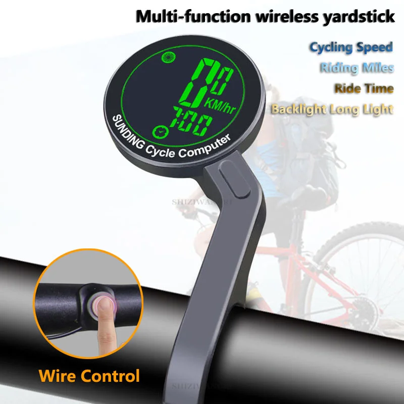 Wireless-Bike-Cycling-Computer-USB-Rechargeable-Waterproof-Speedometer ...