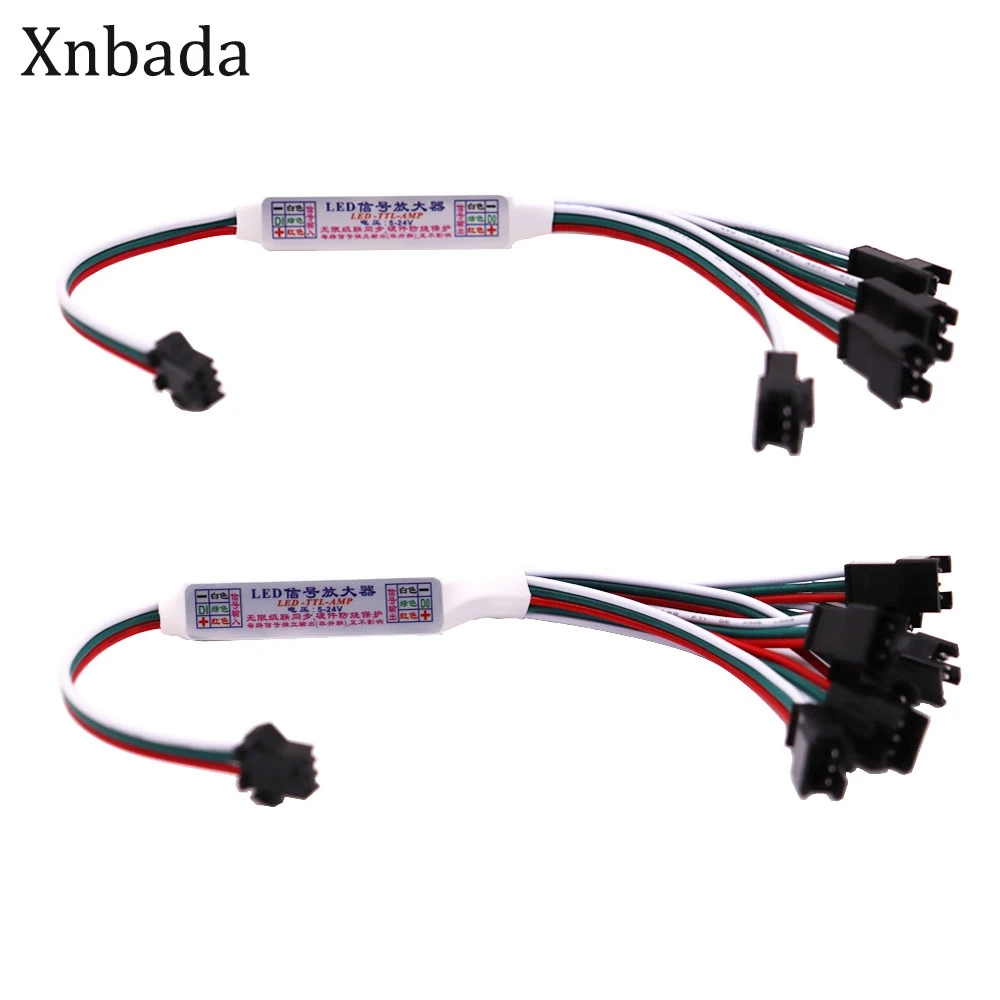 Mini TTL Signal LED Amplifier Repeater for WS2812B WS2811 SK6812 3Pin ...