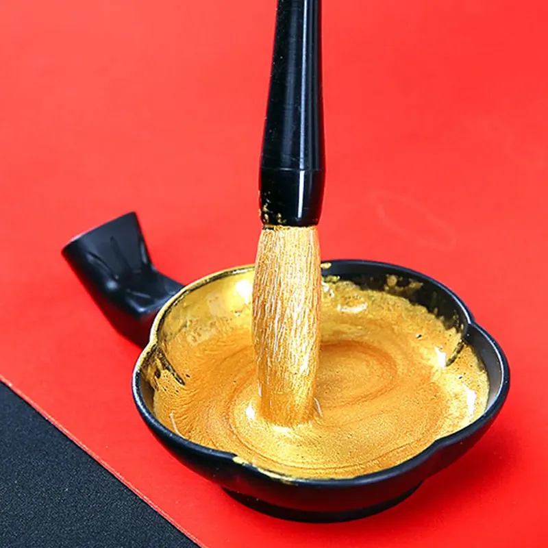 Professional Gold Calligraphy Ink Metallic Pigment Golden Paint Golden ...