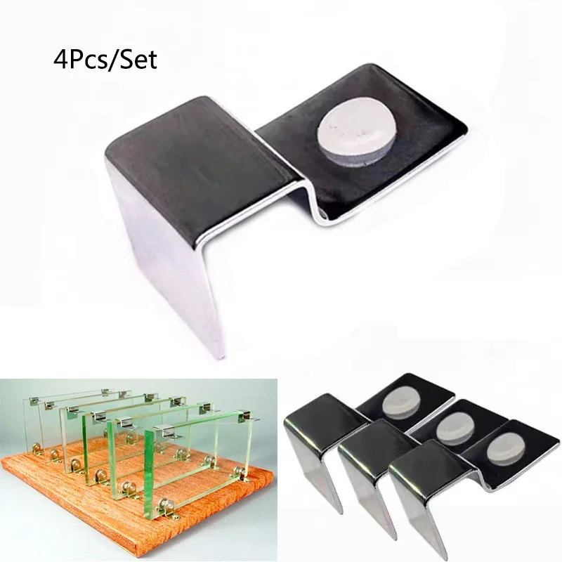 5-6-8-10-12-15mm-Stainless-Steel-Aquarium-Fish-Tank-Clips-Glass-Cover ...