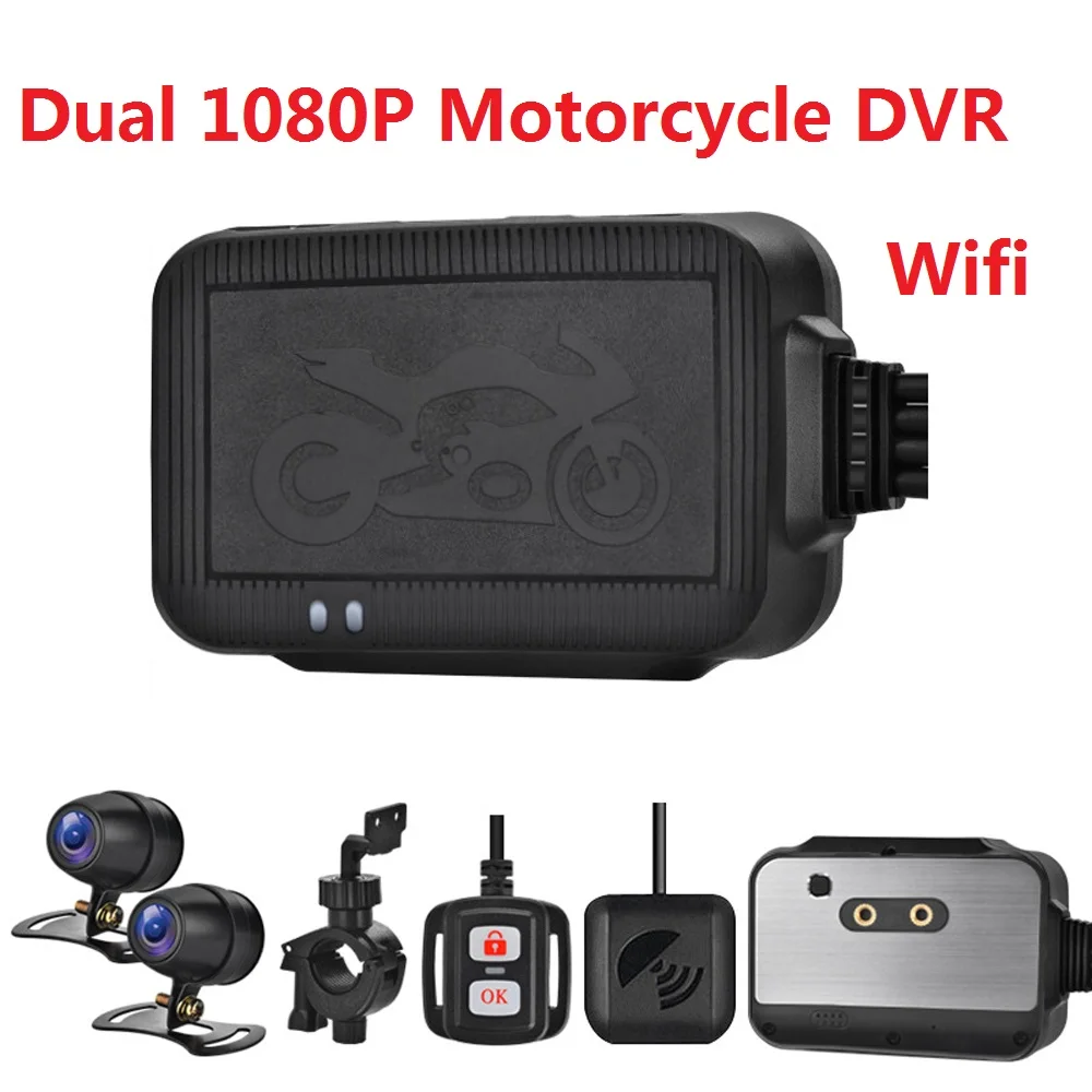 Dual-1080P-Motorcycle-Dashcam-Wifi-Camera-Video-Recorder-DVR-System ...