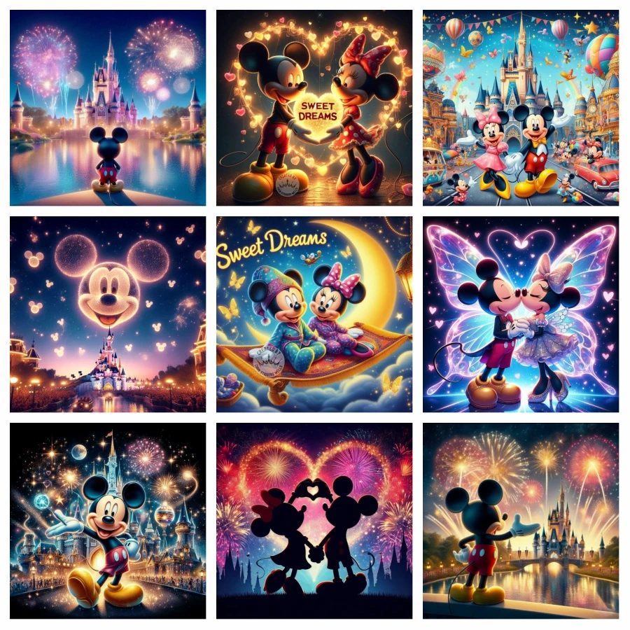 Mickey Mouse Cartoon Diamond Painting Kits: A Creative and Relaxing Way ...