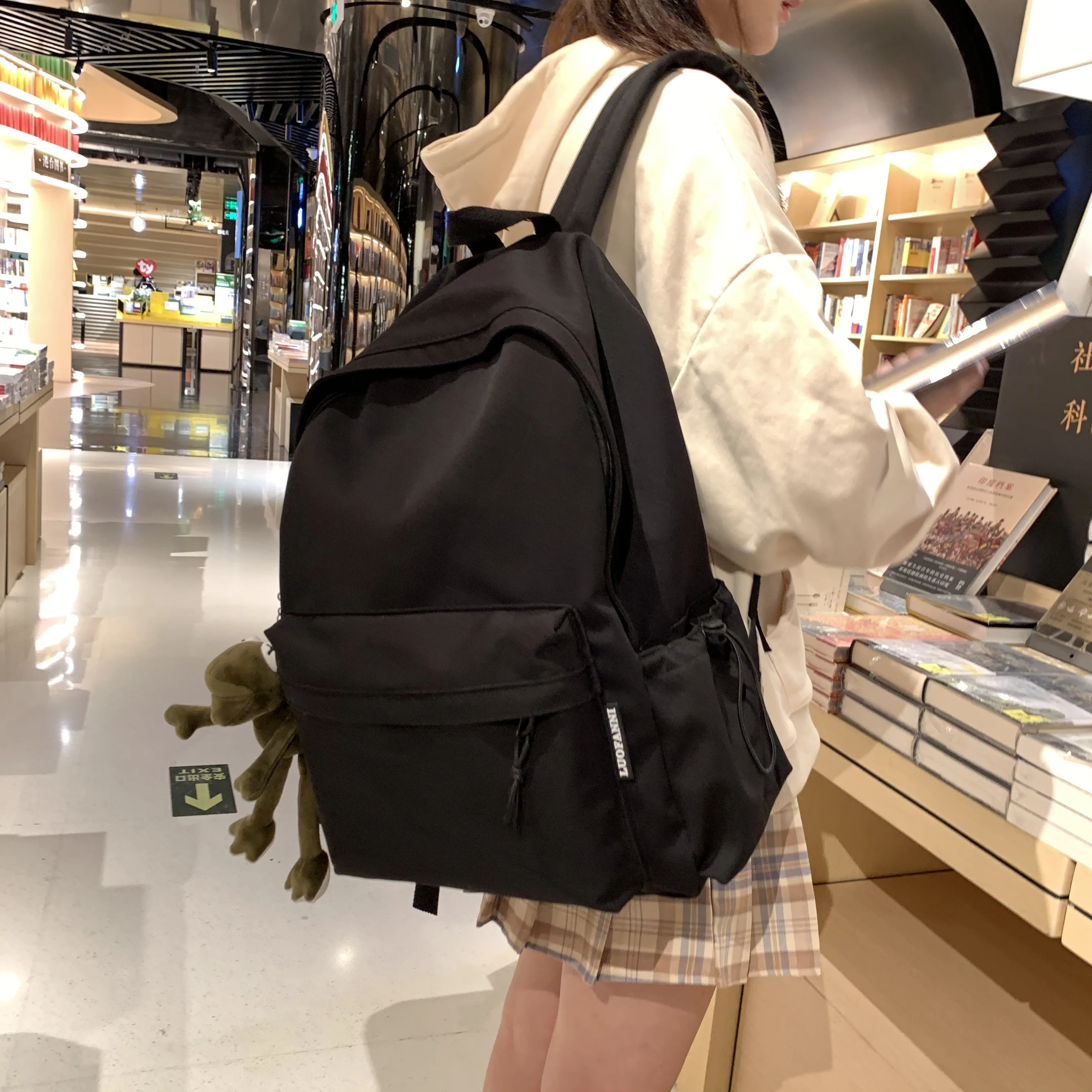 Lightweight-Basic-Backpack-For-High-School-College-Bookbag-For-Womens ...