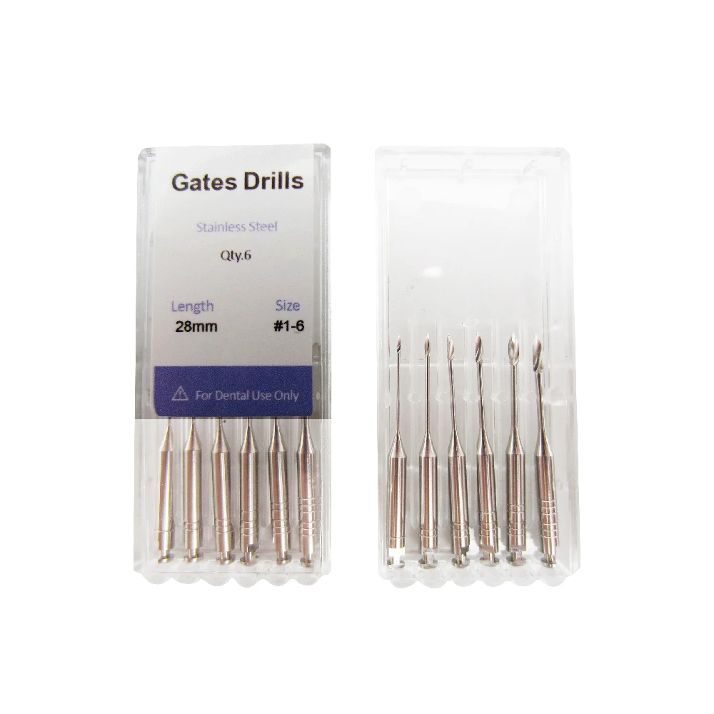 Dental Gates Drills 32mm/ 28mm #1-6 Assorted Endodontic Drill Gates ...