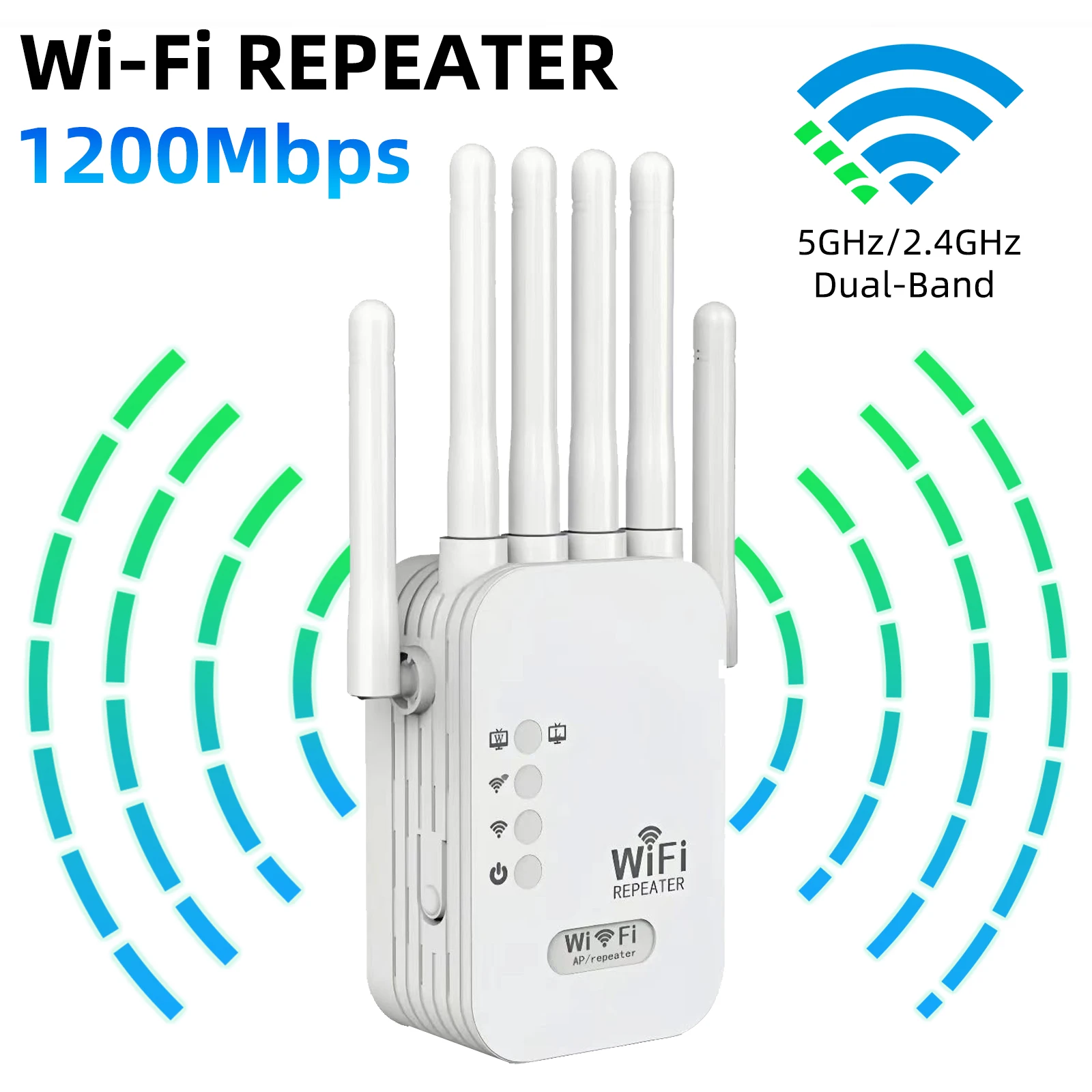 Repetidor-extensor-de-se-al-WiFi-de-1200M-para-el-hogar-banda-Dual-5GHz ...
