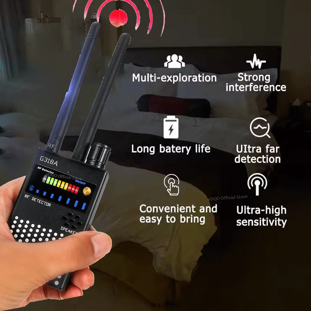 Anti Spy Wireless RF Signal Detektor Bug Spy-Kamera GSM Hören GPS Radar ...