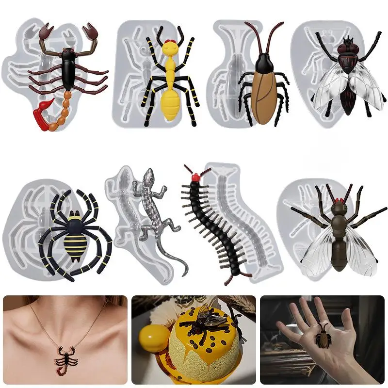 Simulation Insect Fondant Silicone Mold DIY Handmade Chocolate Cake ...
