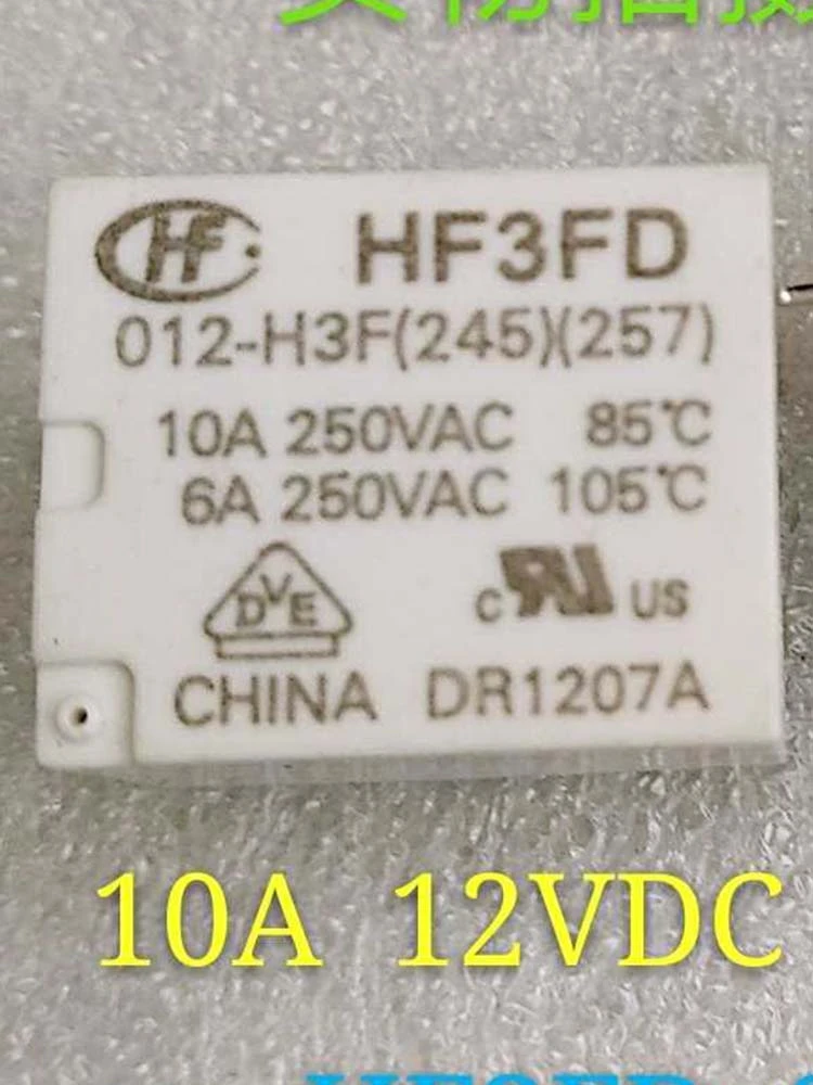2 Pcs 12v Relay Hf3fd 012-h3f 12vdc 10a 4pins - Relays - AliExpress