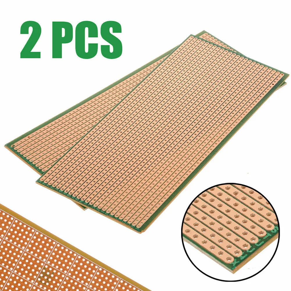 2-Pcs-Single-Side-Circuit-Perf-Board-PCB-Platine-Stripboard-Veroboard ...