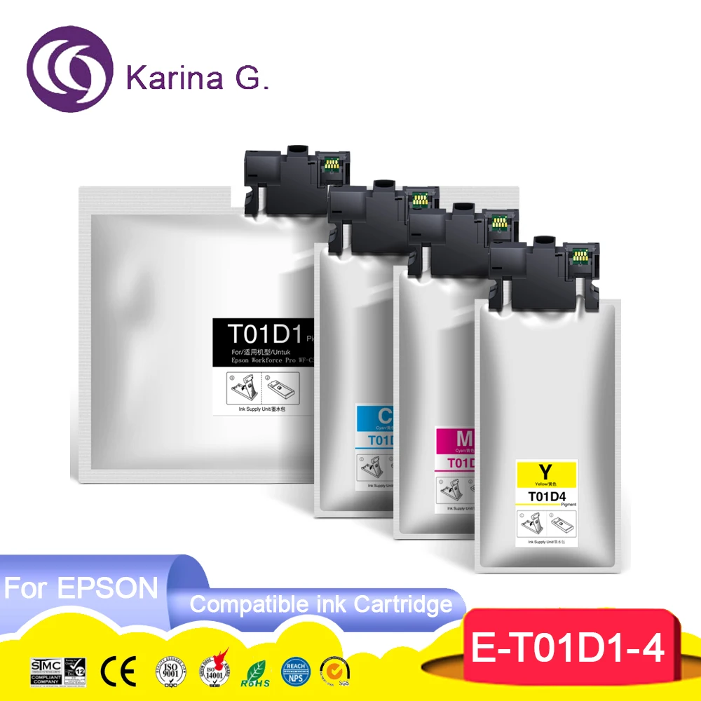 For Epson T01D1 T01D C13T01D100 Premium Color Compatible Inkjet Ink Bag ...
