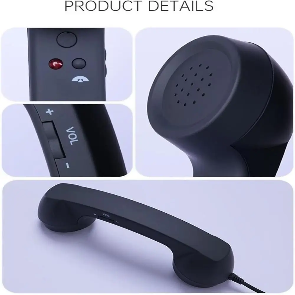 with Microphone Phone Handset Type-C Telephone Style Telephone Handset ...