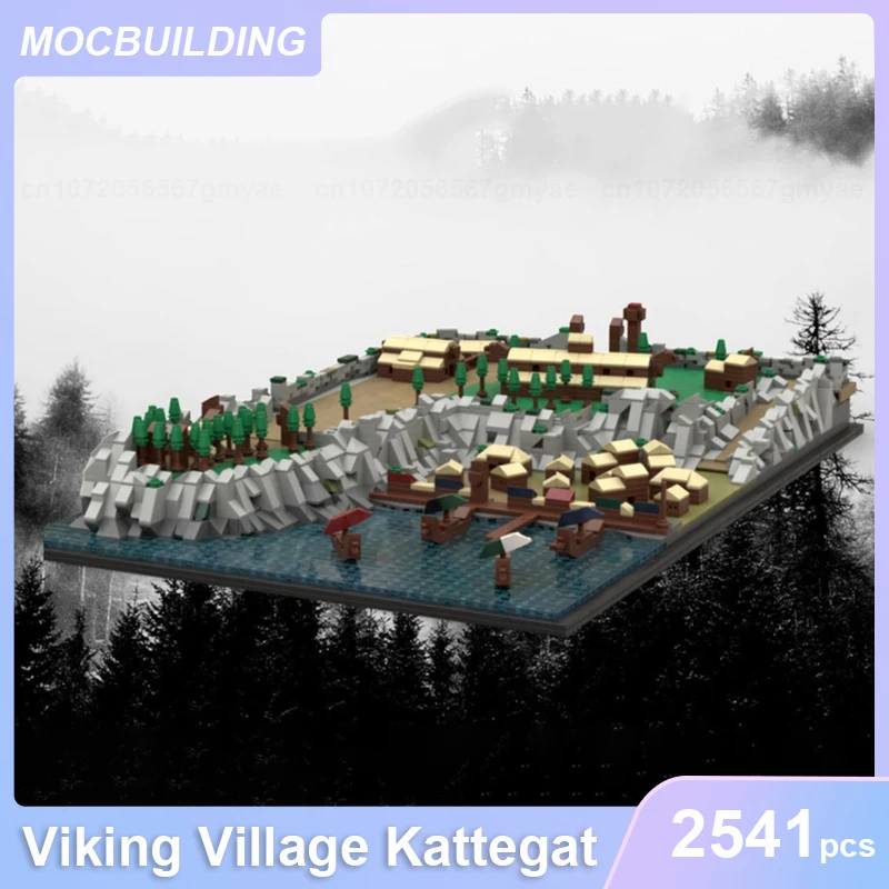 Viking-Village-Kattegat-Model-MOC-Building-Blocks-DIY-Assemble-Bricks ...